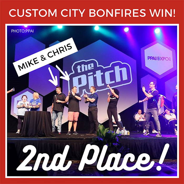 Custom City Bonfires and S’mores Kits Win 2nd Place at PPAI Expo