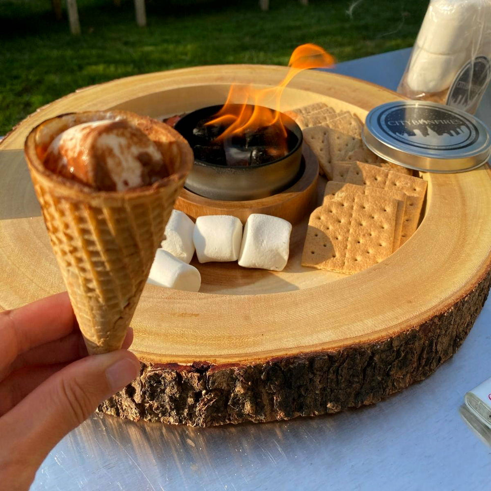 How to Make a Mini Fire Pit with a Planter and Rocks